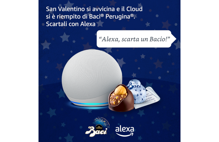 Per San Valentino Alexa legge i cartigli dei Baci Perugina per ...